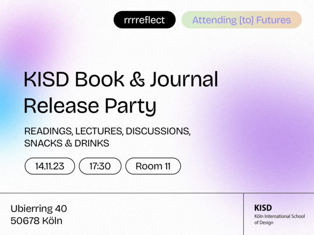 KISD: KISD Book & Journal Release Event on November 14, 2023 at 5:30 pm
